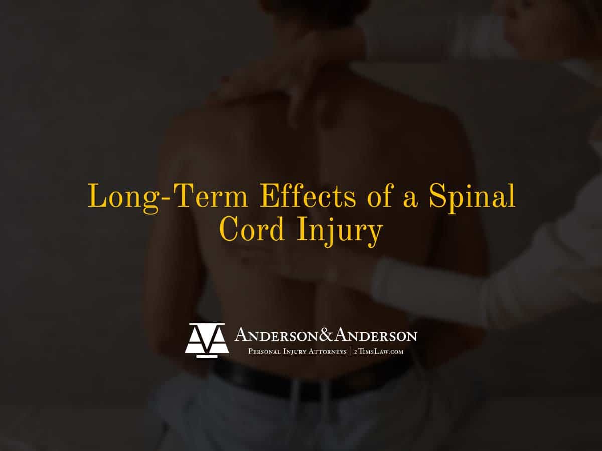 Long-Term Effects of a Spinal Cord Injury | Legal Aid for an Injury